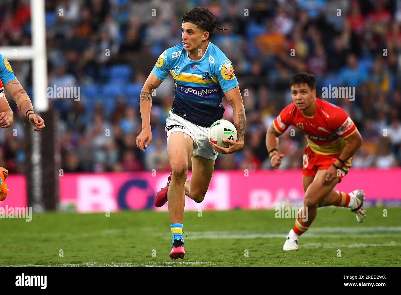 Gold Coast, Australia. 09th July, 2023. Jayden Campbell of the Titans ...