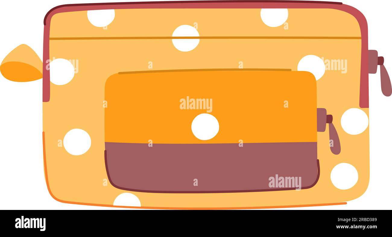 education pencil case cartoon vector illustration Stock Vector Image ...