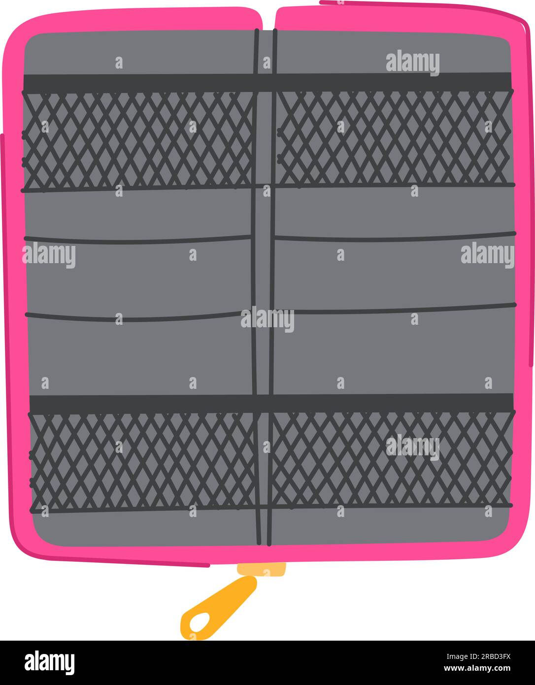 supplies pencil case cartoon vector illustration Stock Vector Image ...