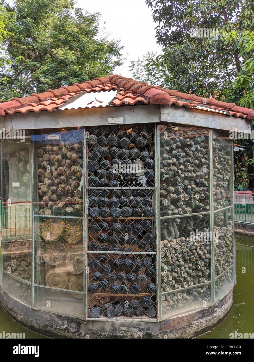 unexploded land mines and cluster bombs remains picked up all around ...