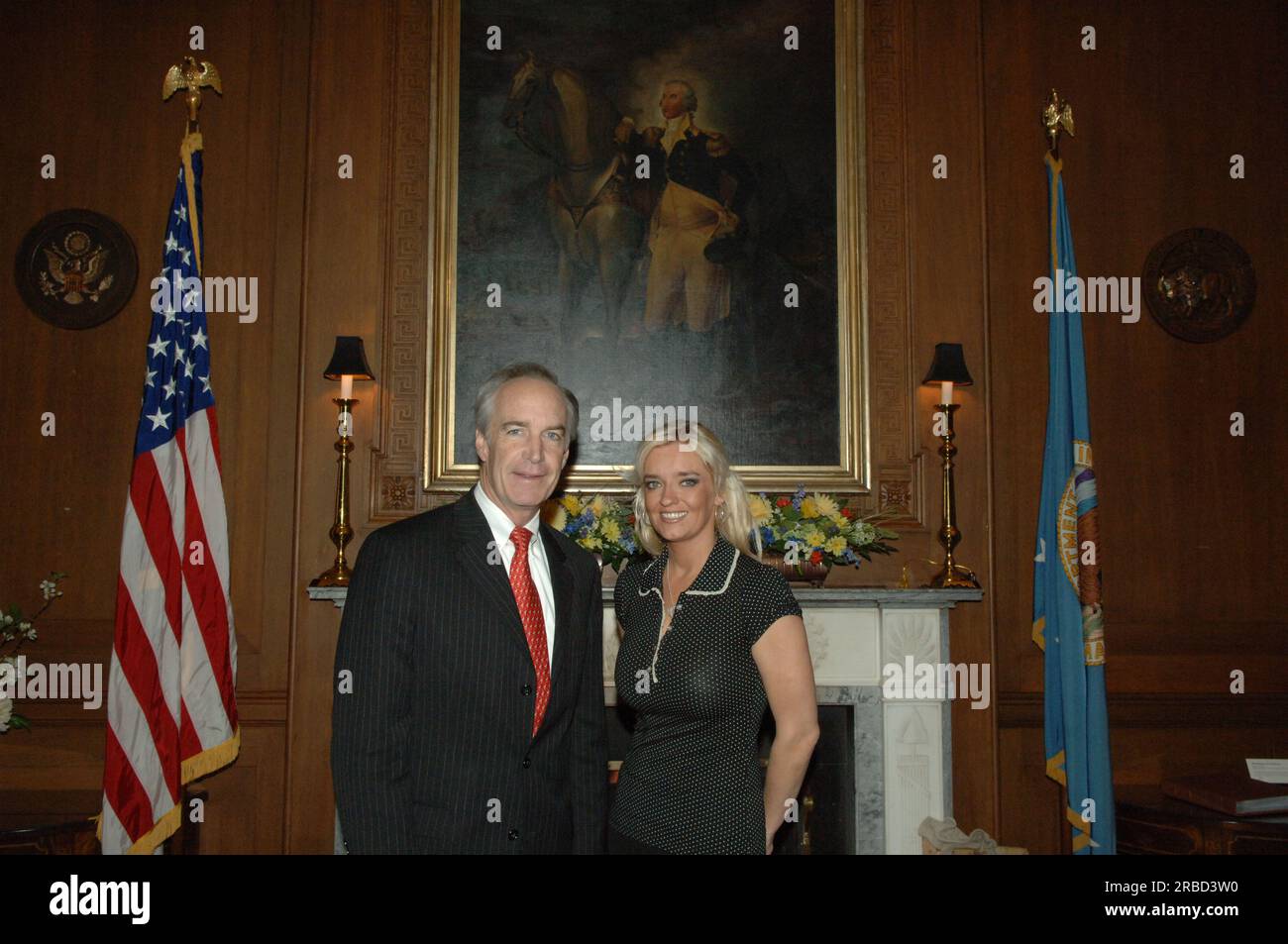 Secretary Dirk Kempthorne at Main Interior with Monica Kempthorne Stock ...