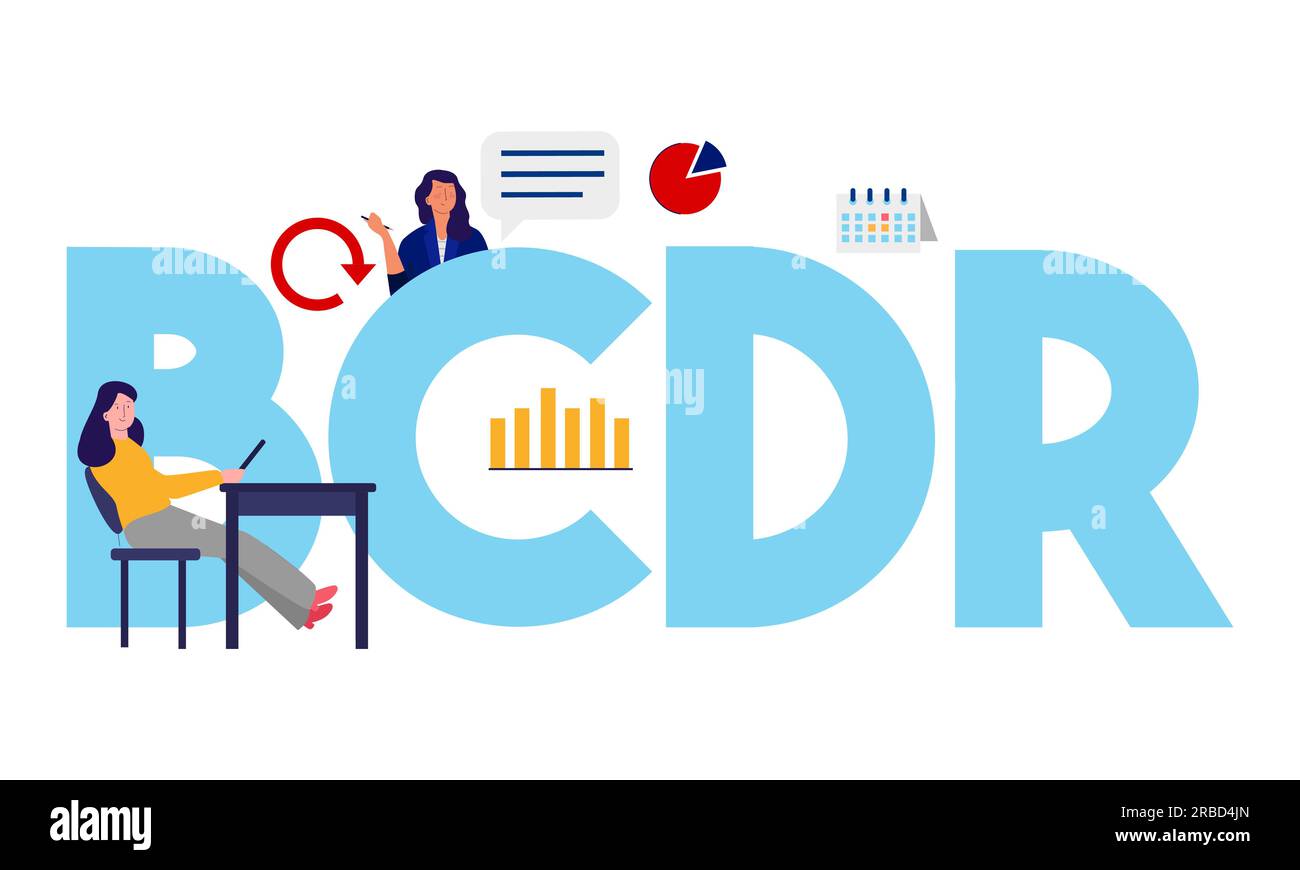 Bcdr Or Business Continuity Disaster Recovery Concept Of Solution Risk