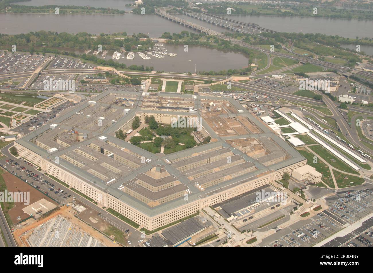 Aerial views of Washington, D.C. buildings, monuments, landscapes ...