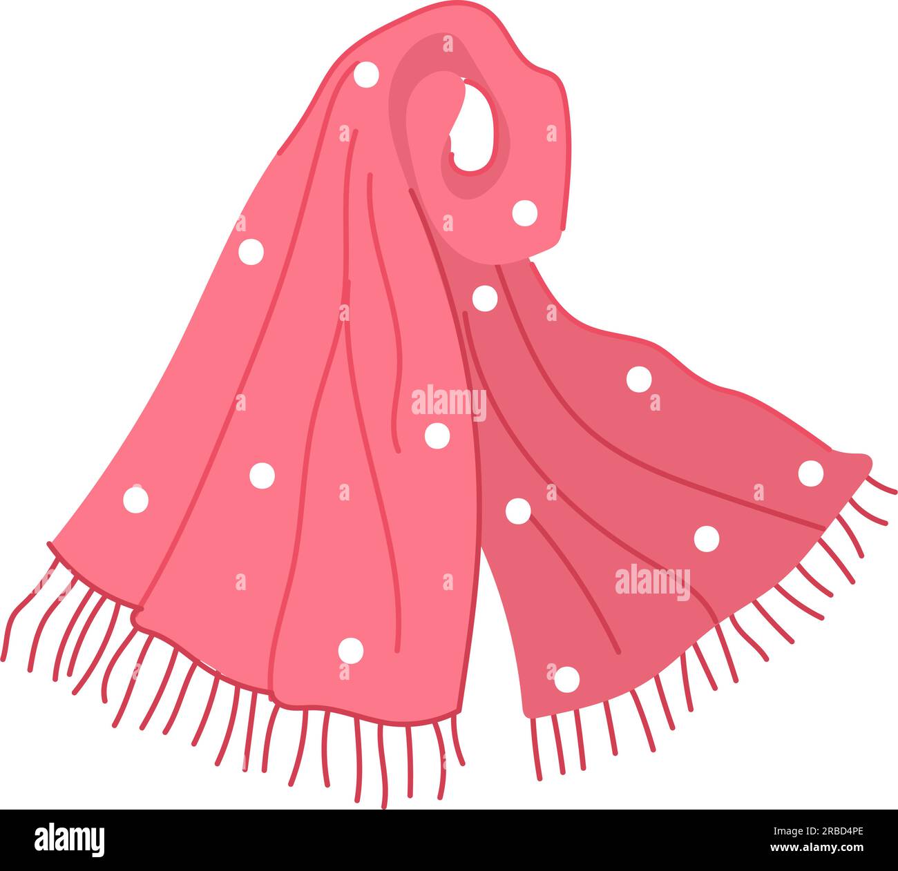 woman scarf women cartoon vector illustration Stock Vector Image & Art ...