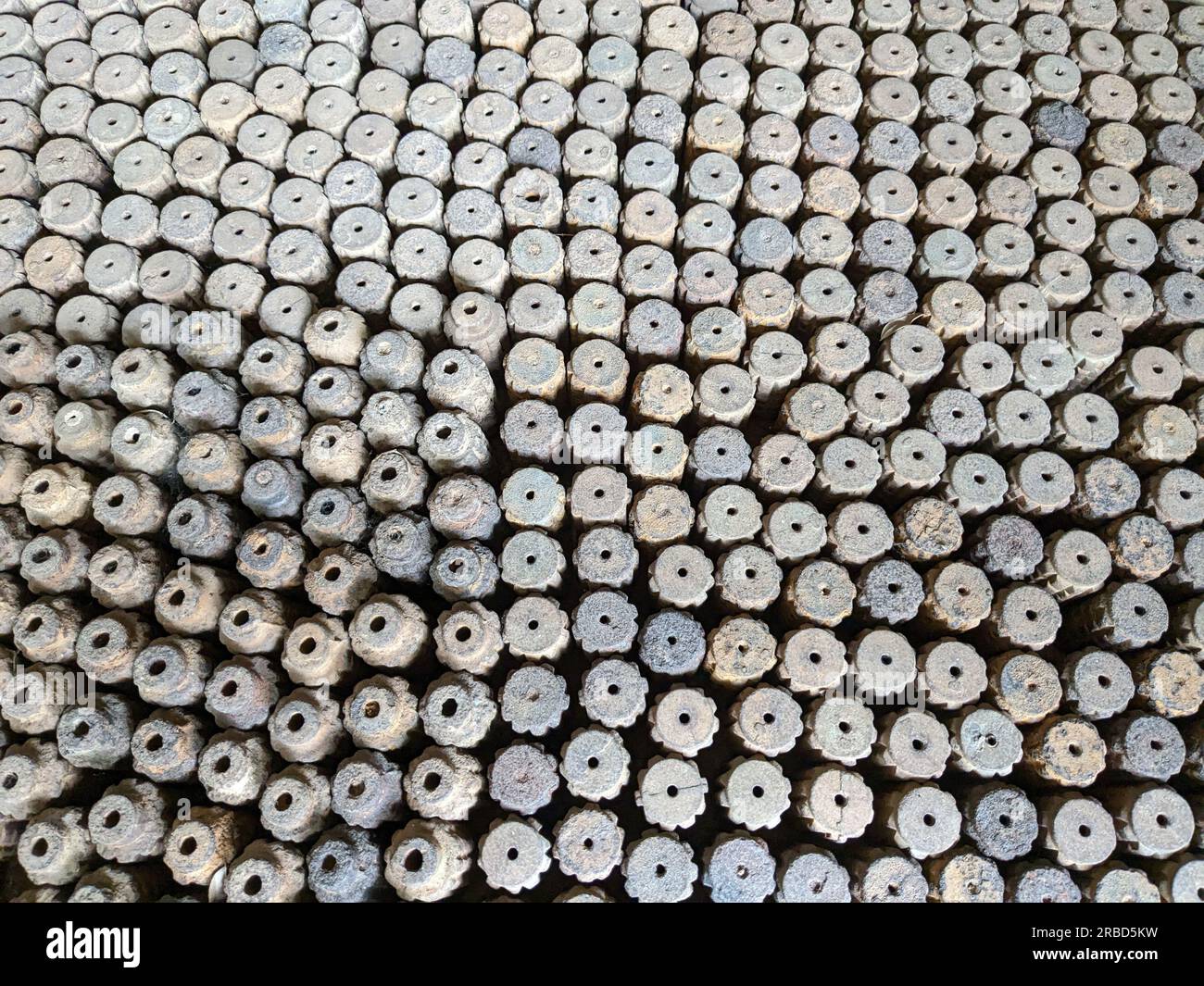 unexploded land mines and cluster bombs remains picked up all around ...