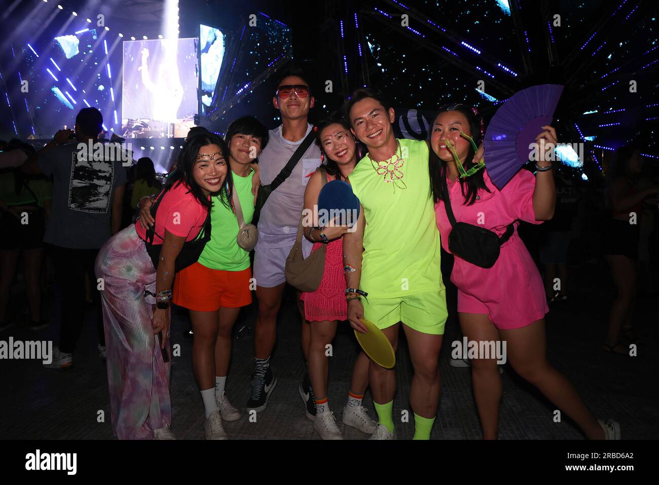 Split, Croatia. 08th July, 2023. Guests attend second day of Ultra ...