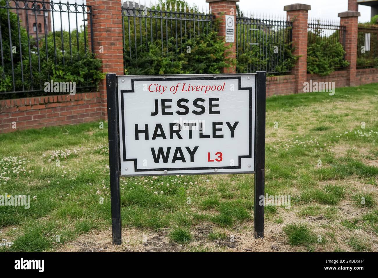 Jesse Hartley way. Liverpool Stock Photo - Alamy