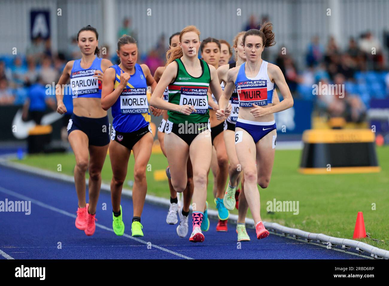 Laura Muir running in the women’s 1500m during the UK Athletics ...