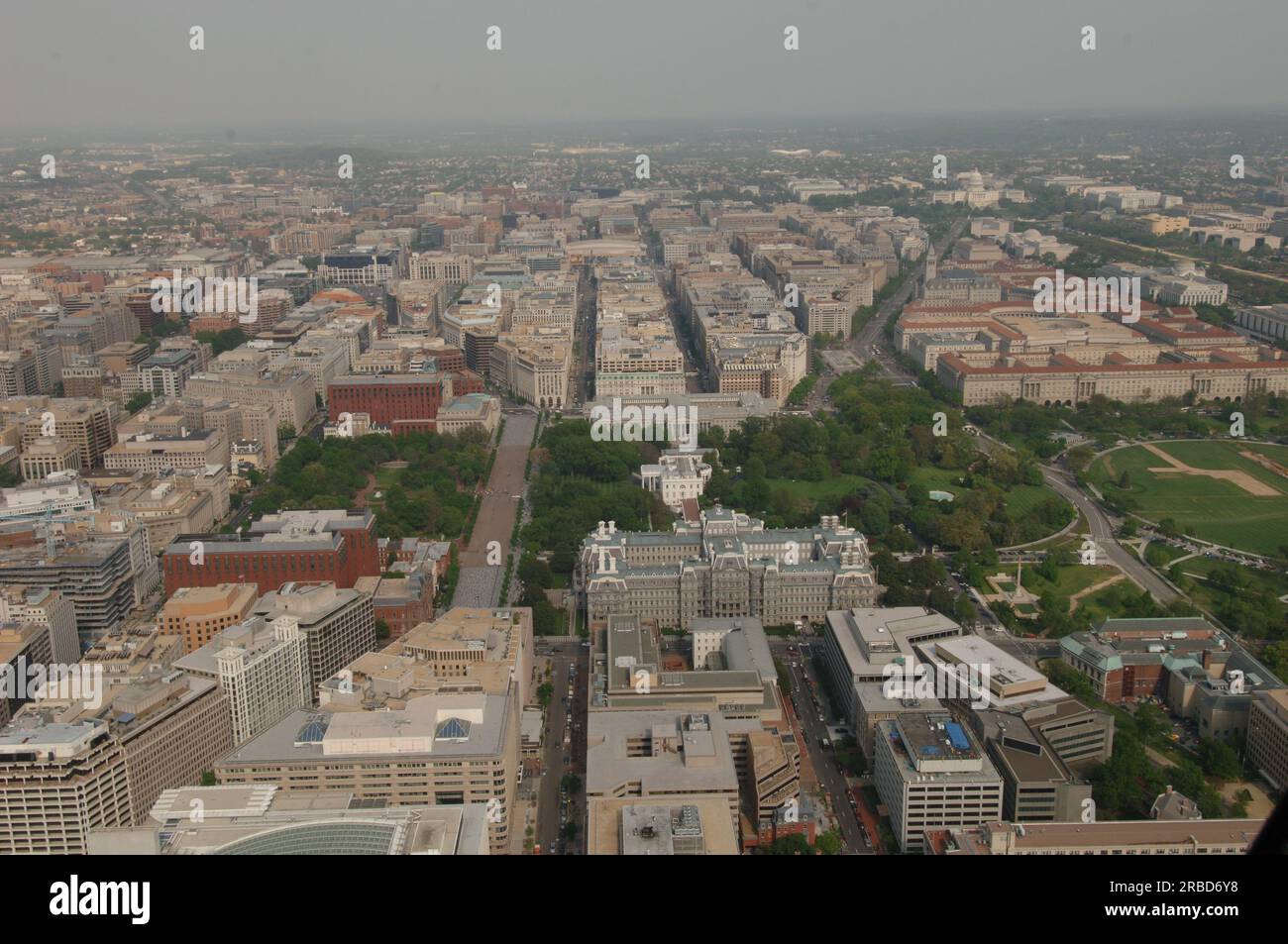 Aerial views of Washington, D.C. buildings, monuments, landscapes ...