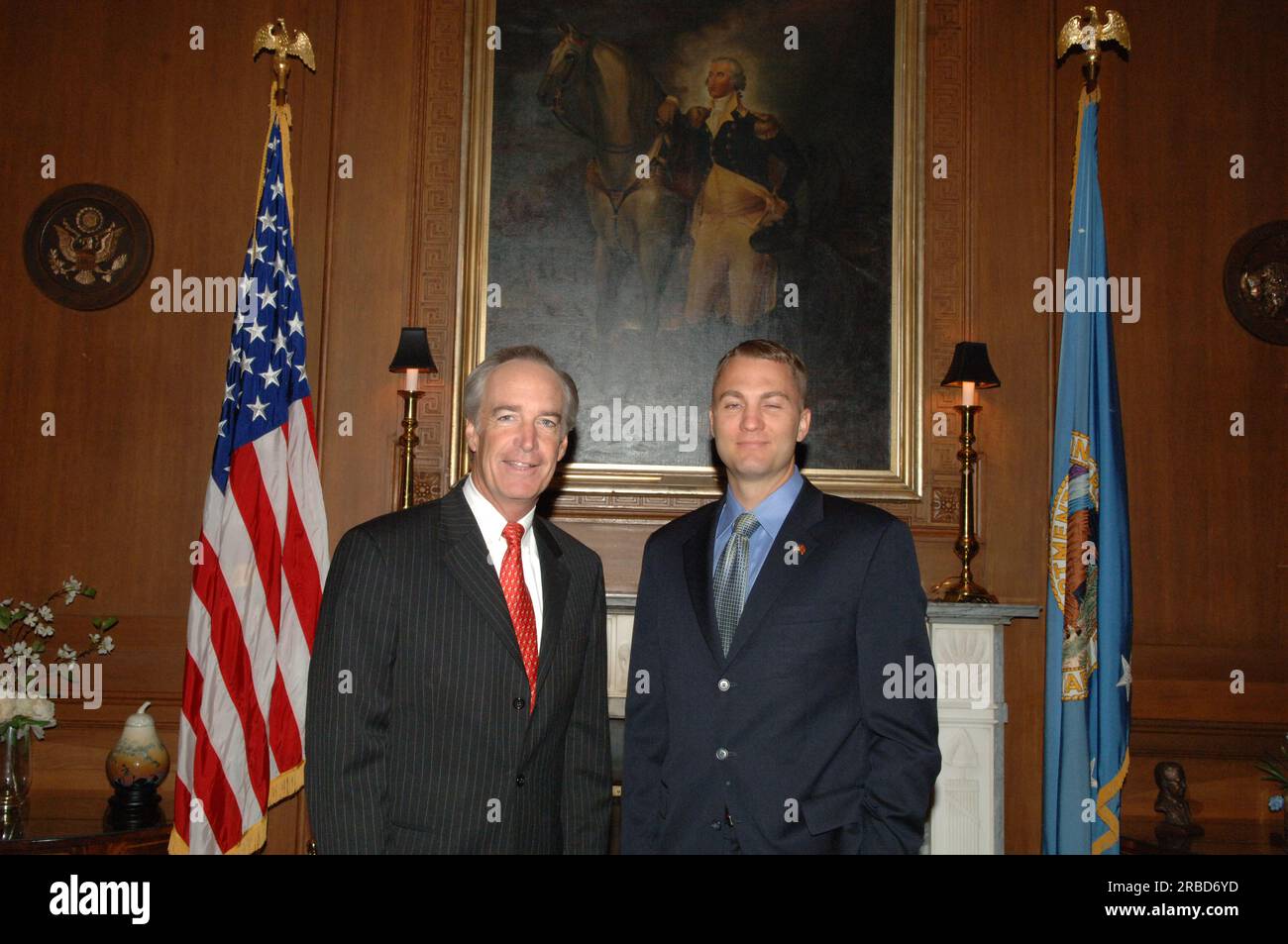 Secretary Dirk Kempthorne meeting at Main interior with former member ...