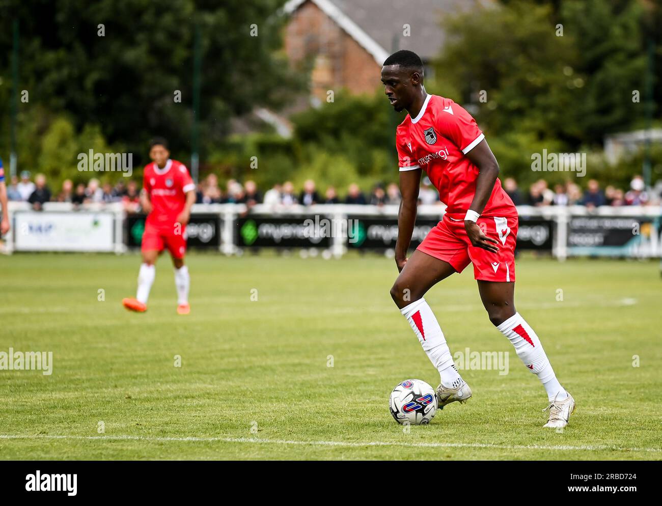 Cleethorpes UK, 8th July, 2023. Abo Eisa during the Pre-Season friendly ...