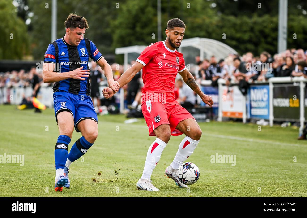 Cleethorpes UK, 8th July, 2023. Rekeil Pyke during the Pre-Season ...