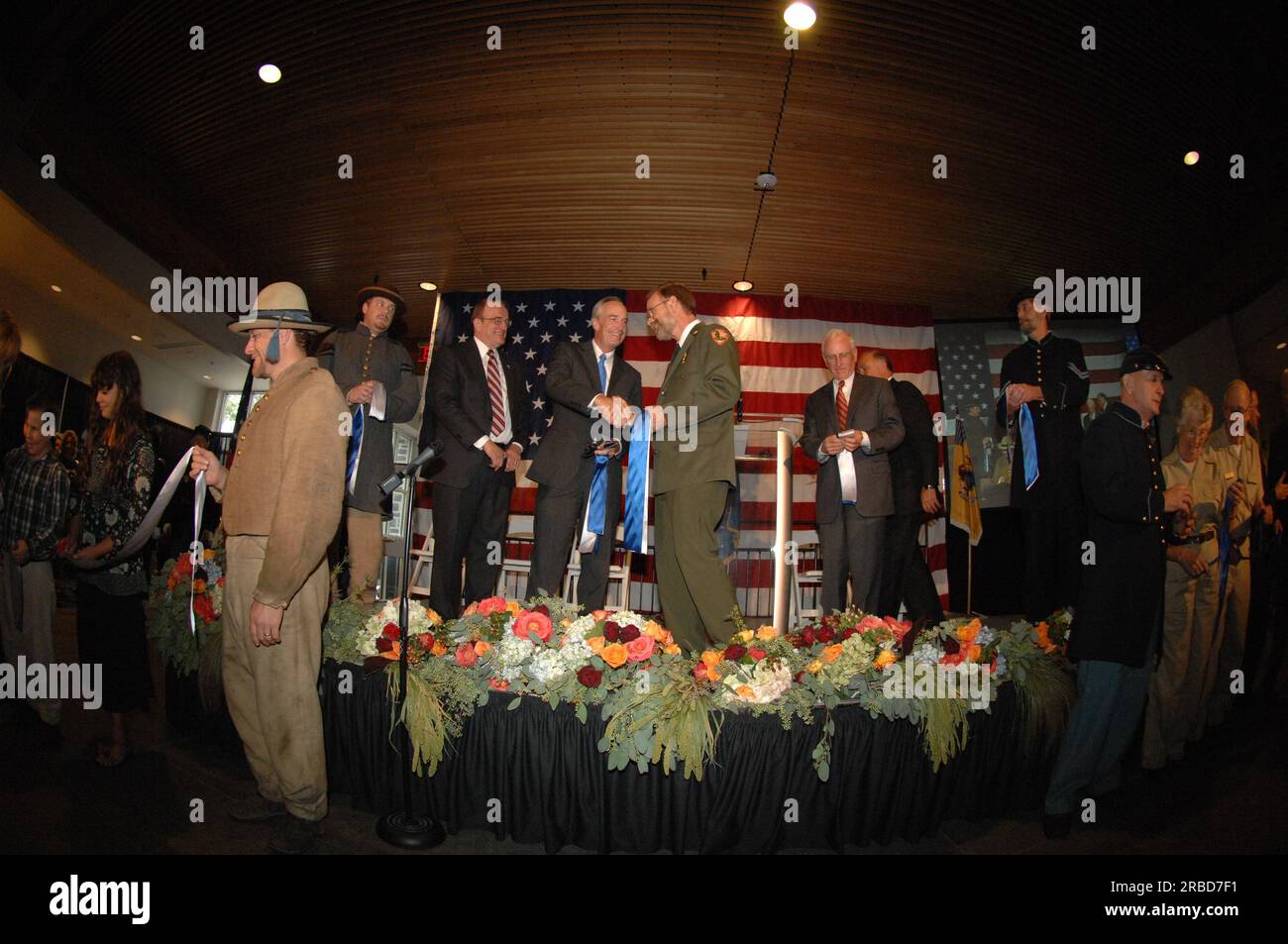 Opening ceremony unveiling the new Museum and Visitor Center at ...