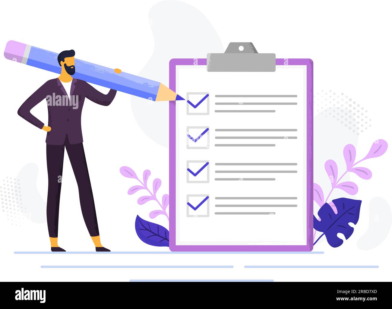 Checklists vector vectors Stock Vector Images - Alamy