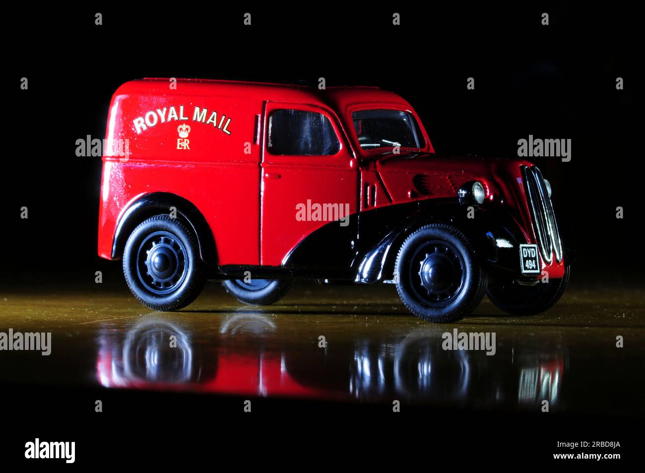 Diecast Corgi Royal Mail red van model Stock Photo - Alamy