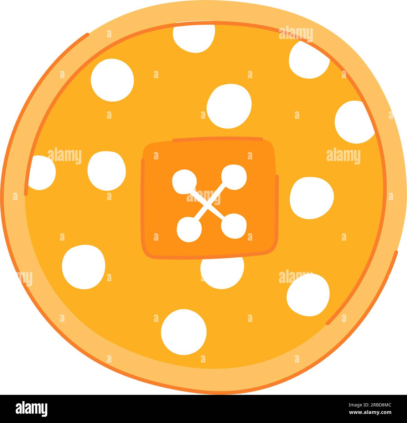 clothing sewing button cartoon vector illustration Stock Vector Image ...