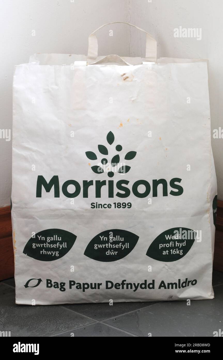 Morrisons bag hi-res stock photography and images - Alamy