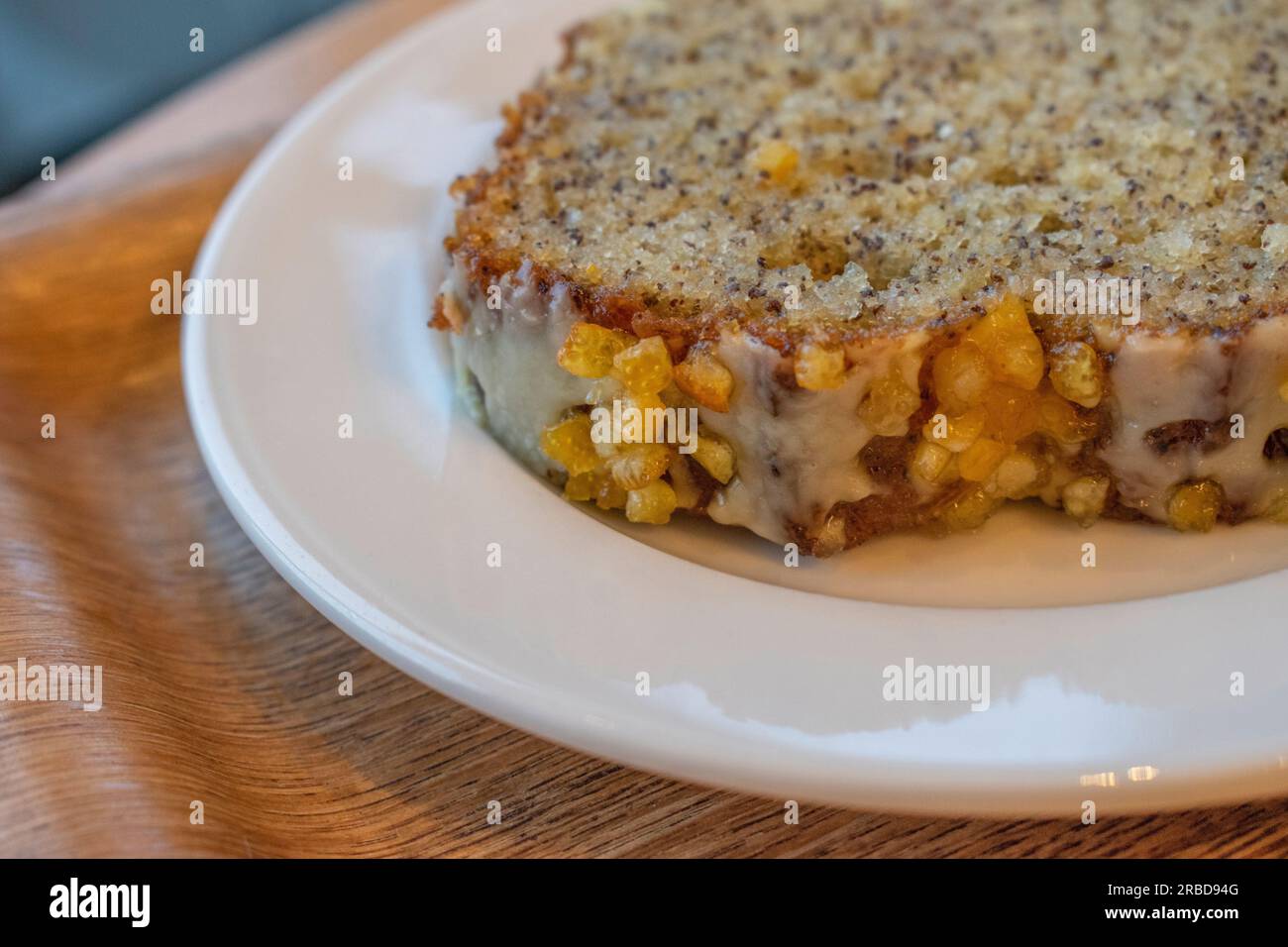 a delightful and moist cake made with lemon and yogurt, enriched with ...