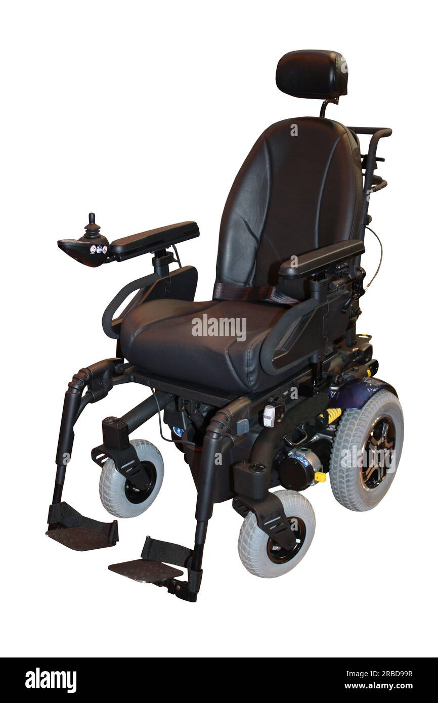 A Large Modern Electric Motorised Disability Wheelchair Stock Photo - Alamy