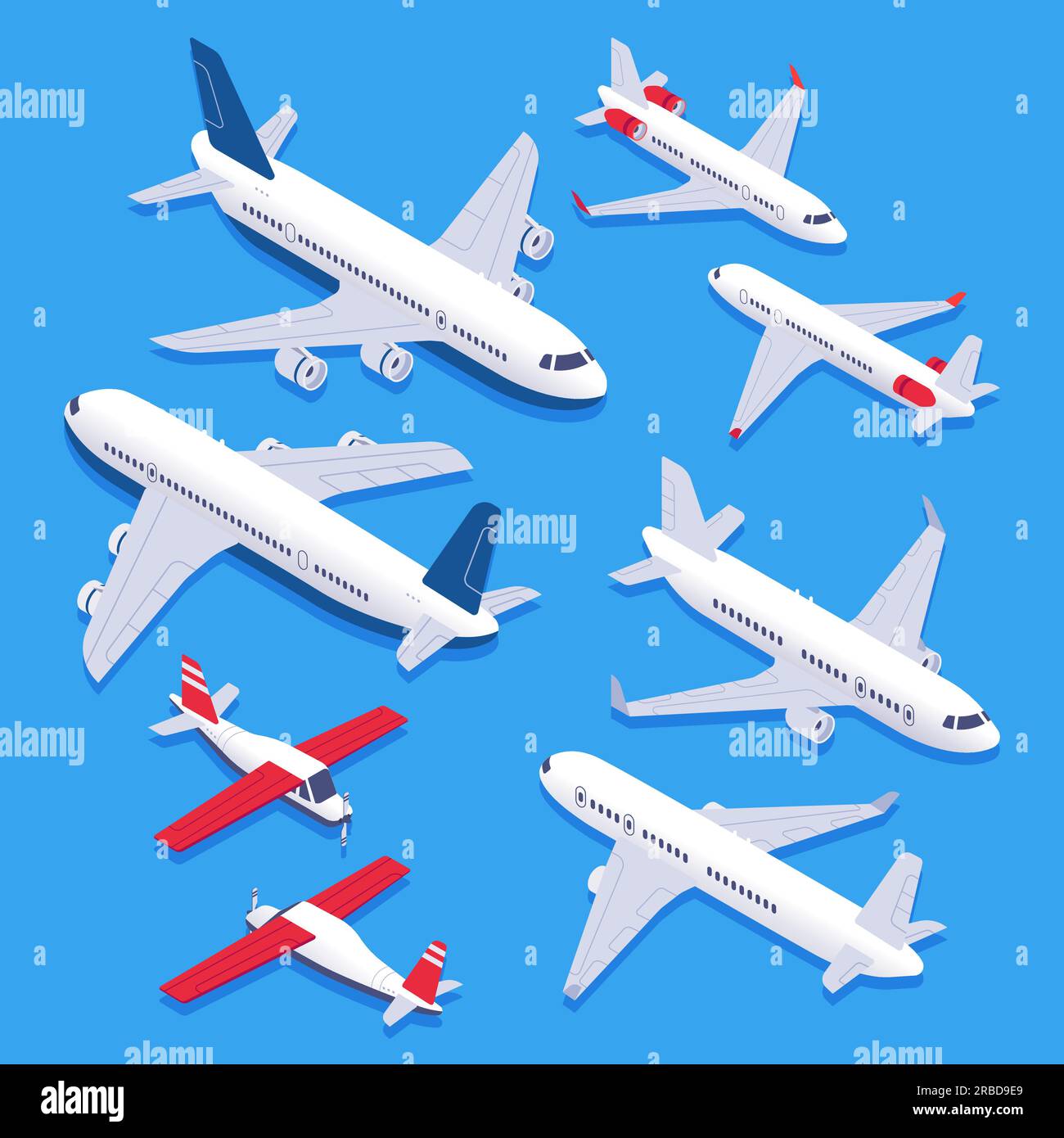 Passenger plane icon isometric 3d Stock Vector Images - Alamy