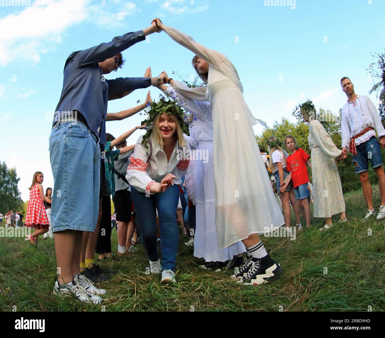 Minsk, Belarus. 8th July, 2023. People take part in the celebrations of ...
