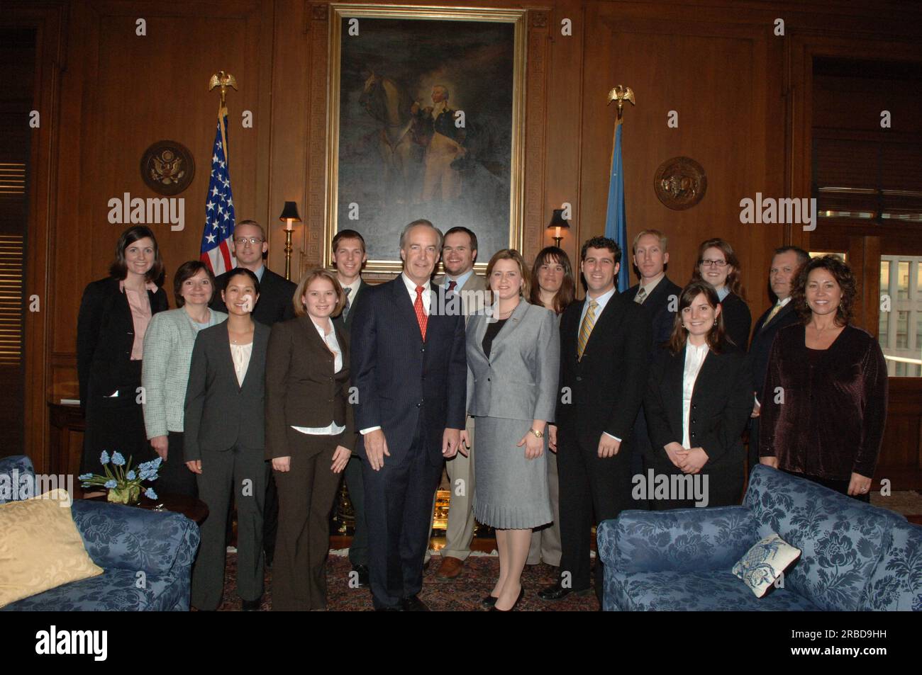 Secretary Dirk Kempthorne meeting at Main Interior with Department's ...