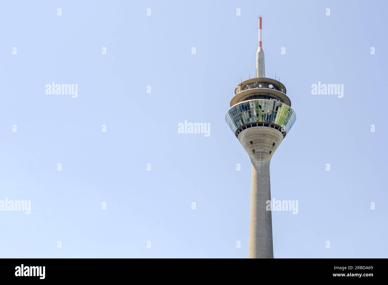 Dusseldorf, Germany - July 2023: Photo of the Rhine tower in Dusseldorf ...