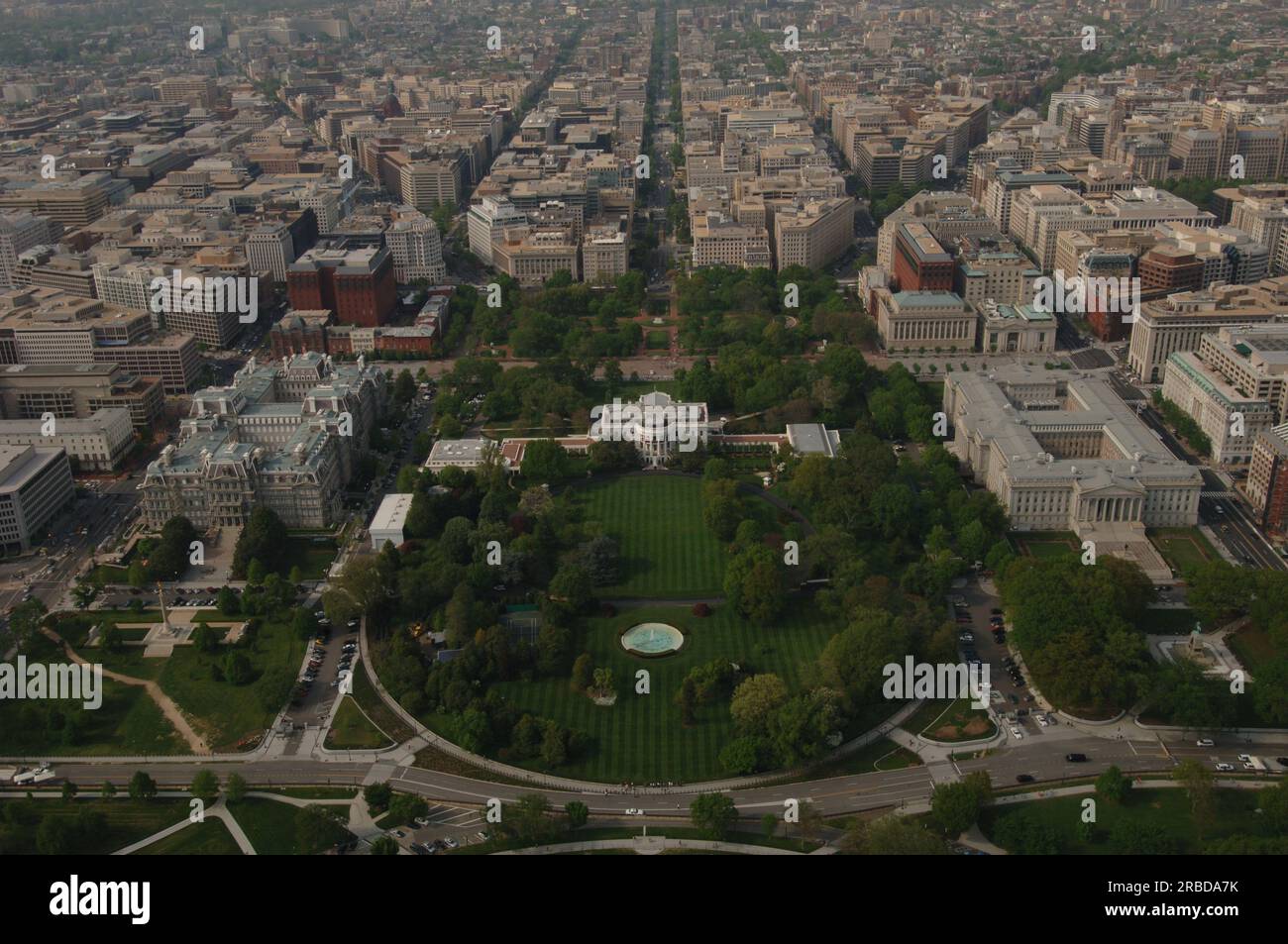 Aerial views of Washington, D.C. buildings, monuments, landscapes ...