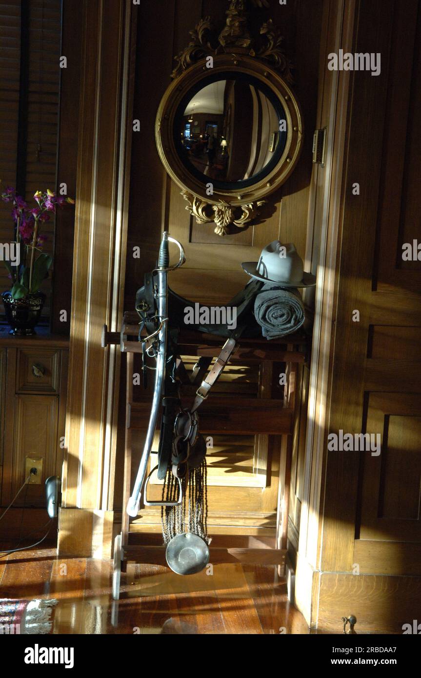 Furniture, decorations in and around Secretary's office, Main Interior ...