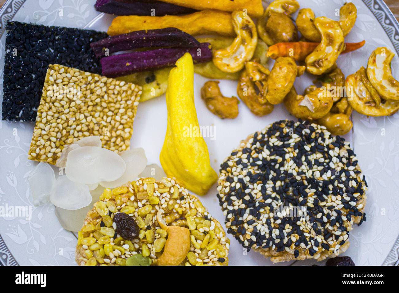 A collection of Thai snacks Stock Photo - Alamy