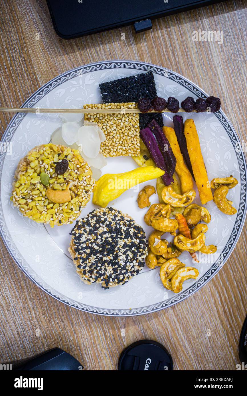 A collection of Thai snacks Stock Photo - Alamy