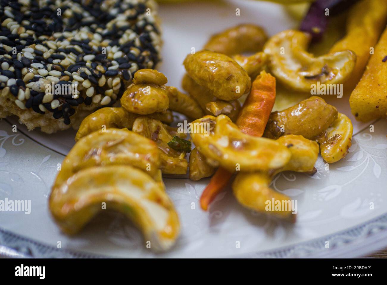 A collection of Thai snacks Stock Photo - Alamy
