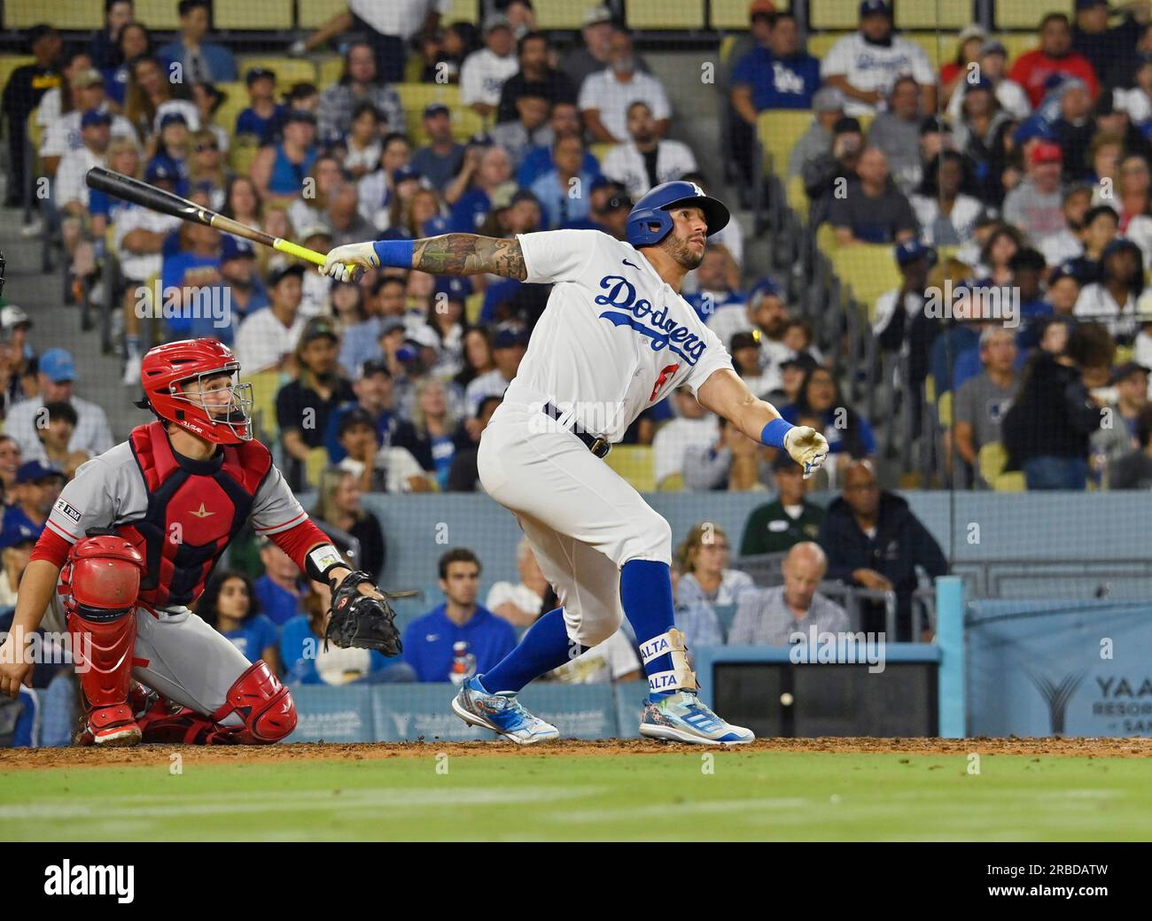Los Angeles, United States. 08th July, 2023. Los Angeles Dodgers David ...