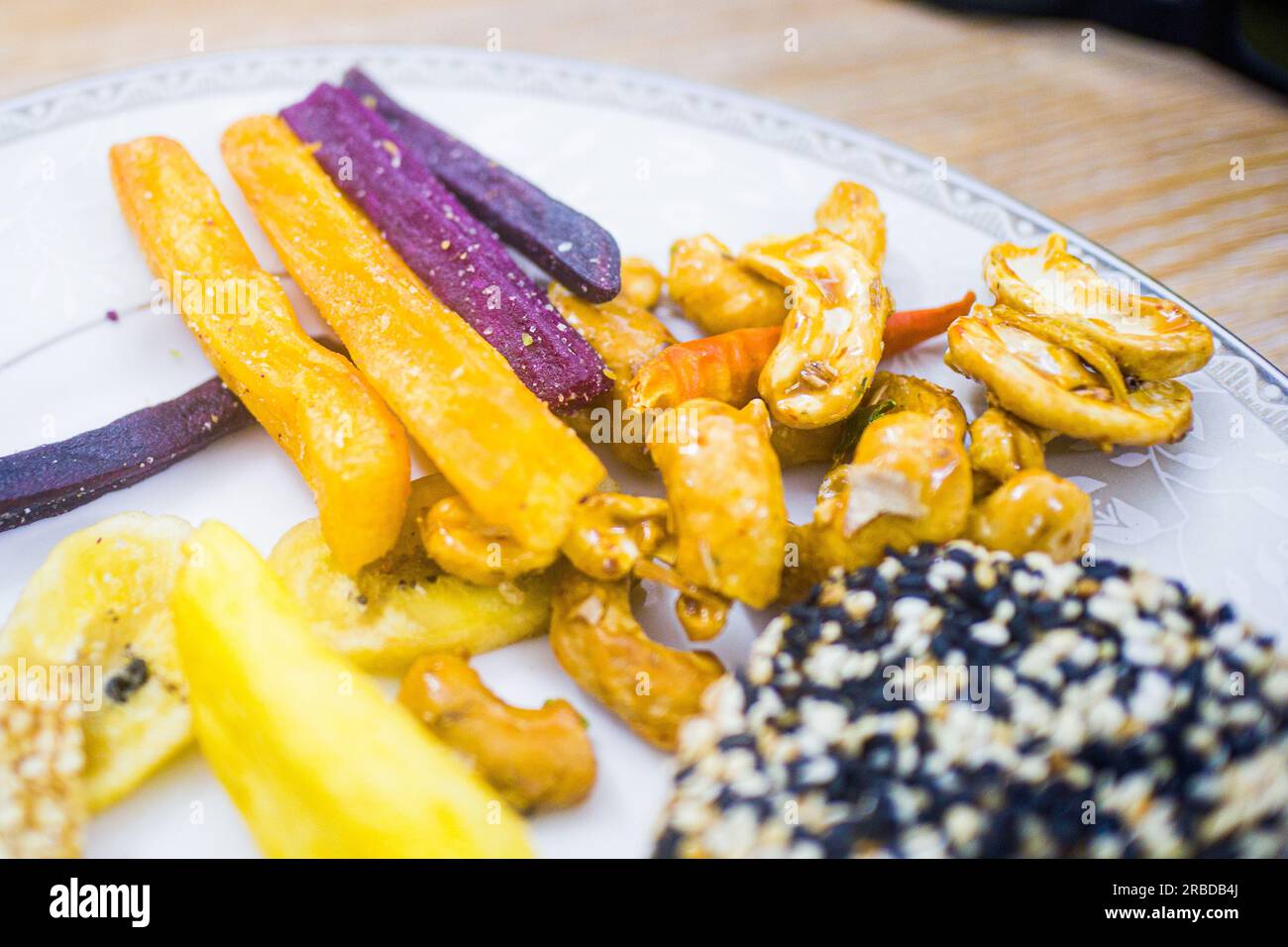 A collection of Thai snacks Stock Photo - Alamy