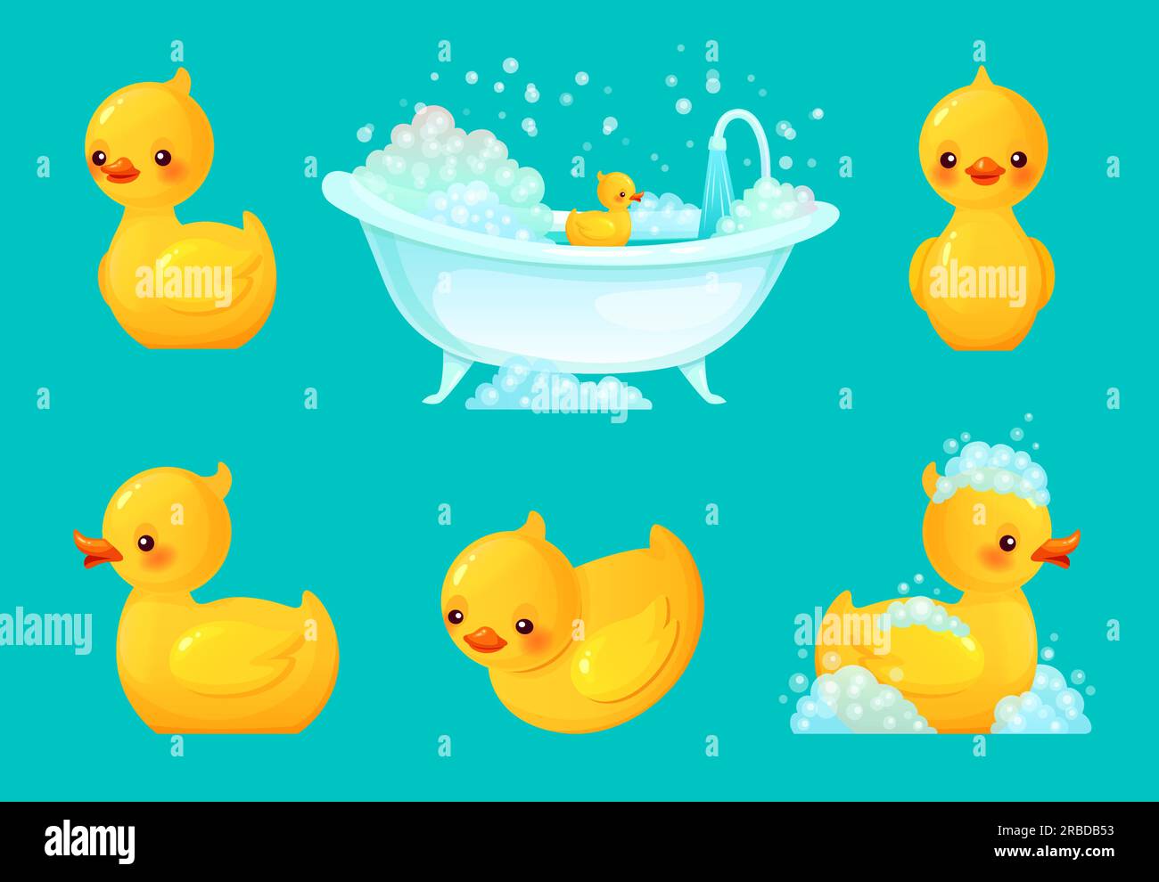 Ducky bath Stock Vector Images - Alamy