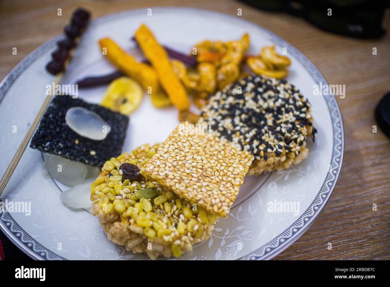 A collection of Thai snacks Stock Photo - Alamy