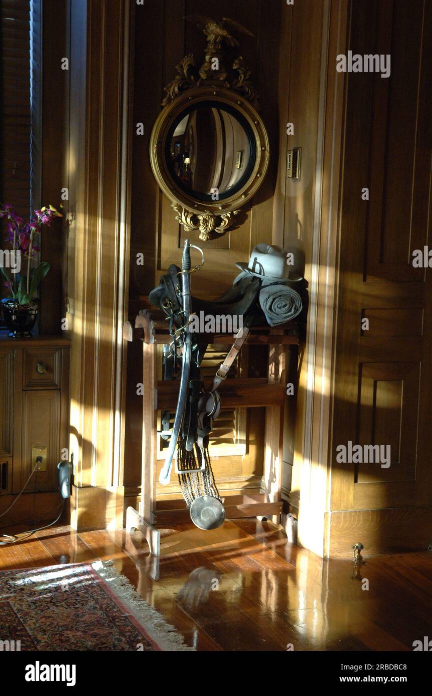 Furniture, decorations in and around Secretary's office, Main Interior ...