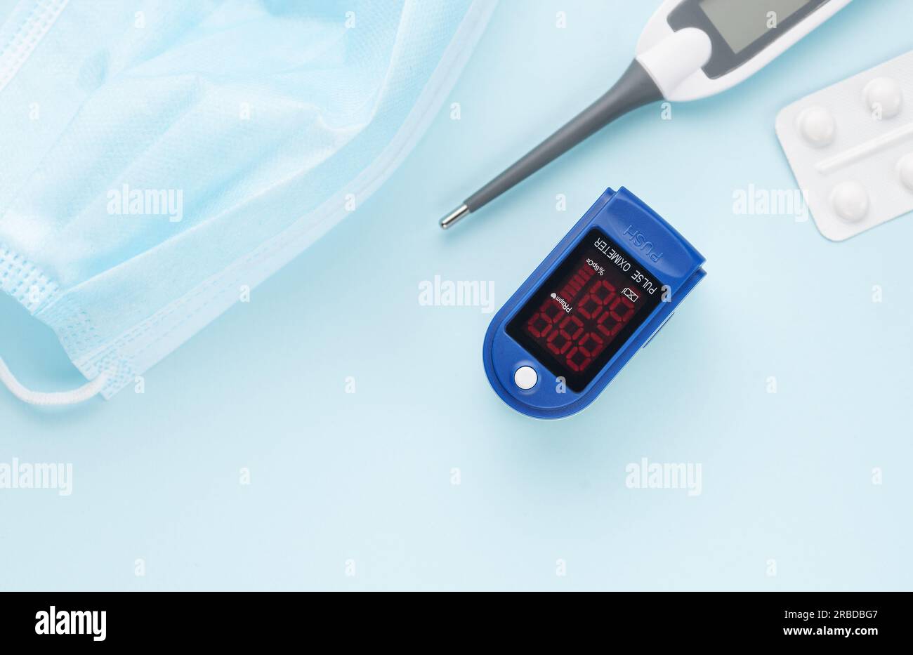 Medical kit for the prevention and treatment of coronavirus. Mask, test ...