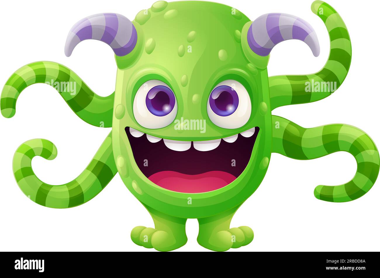 Tentacle Alien Monster Stock Vector Images Alamy