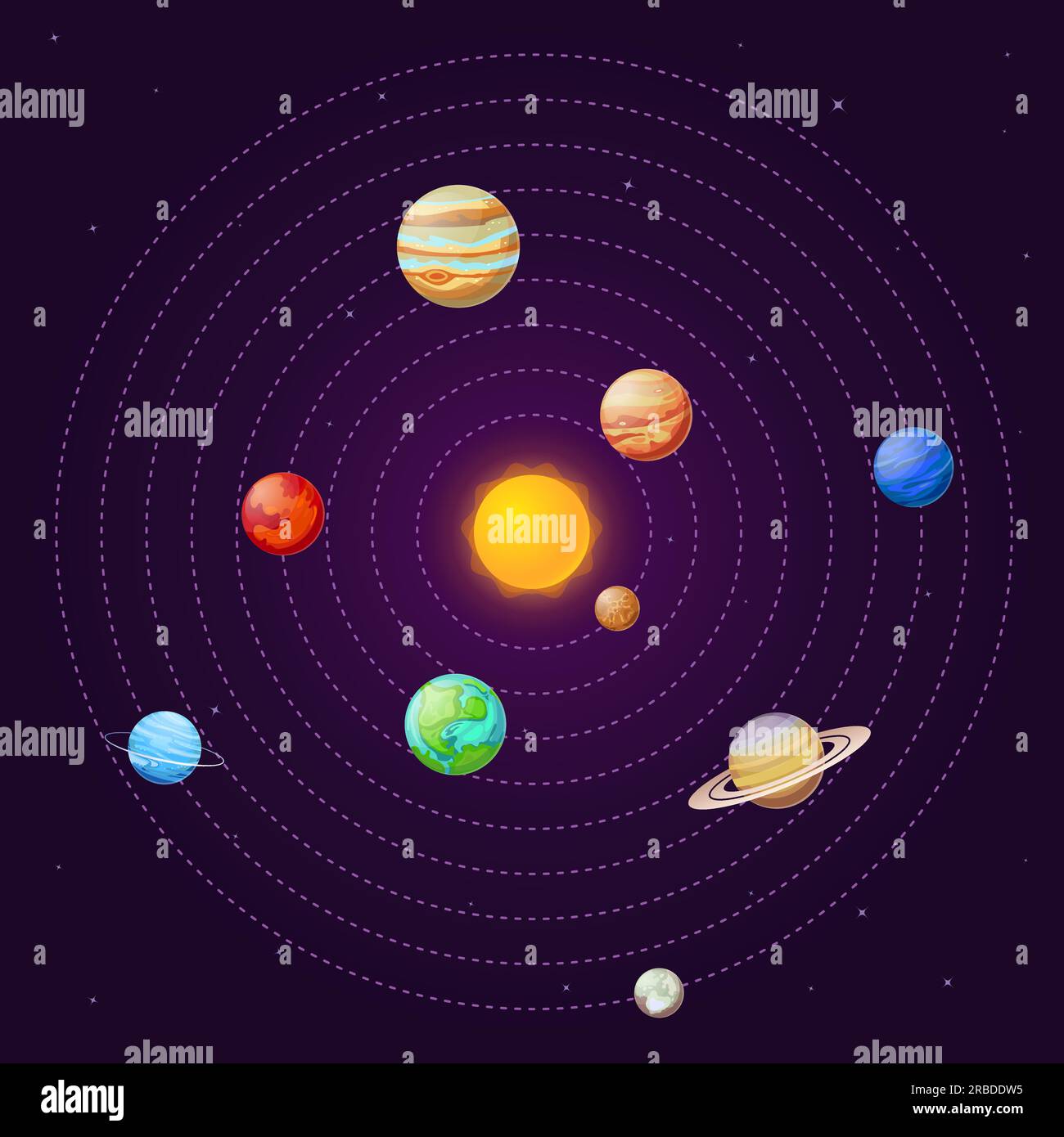 Pluto planet poster Stock Vector Images - Alamy