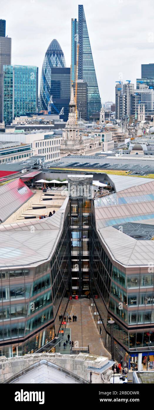 Vertical Panorama - City of London from St Paul's Cathedral Stock Photo ...
