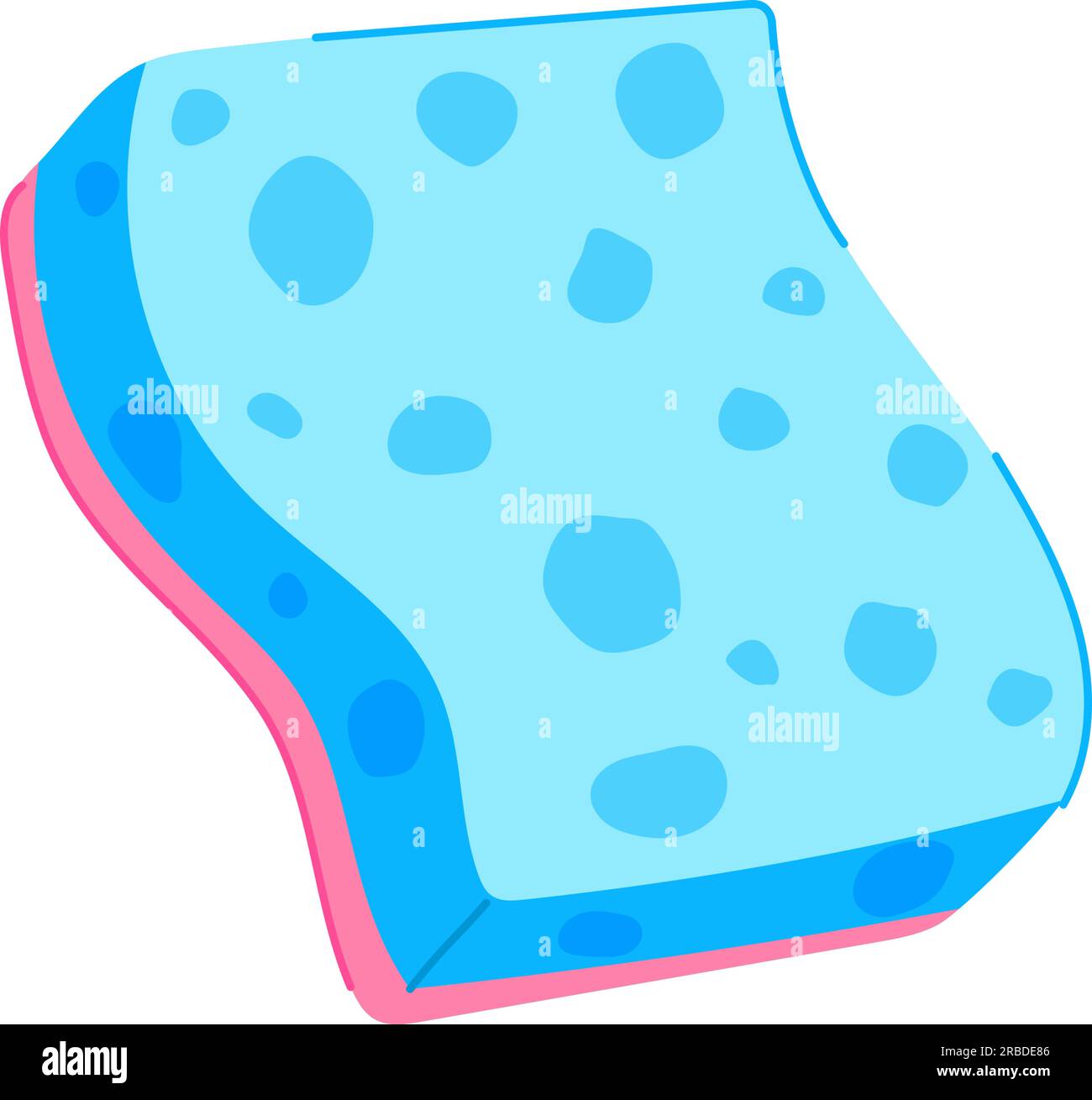 care sponge hygiene cartoon vector illustration Stock Vector Image ...