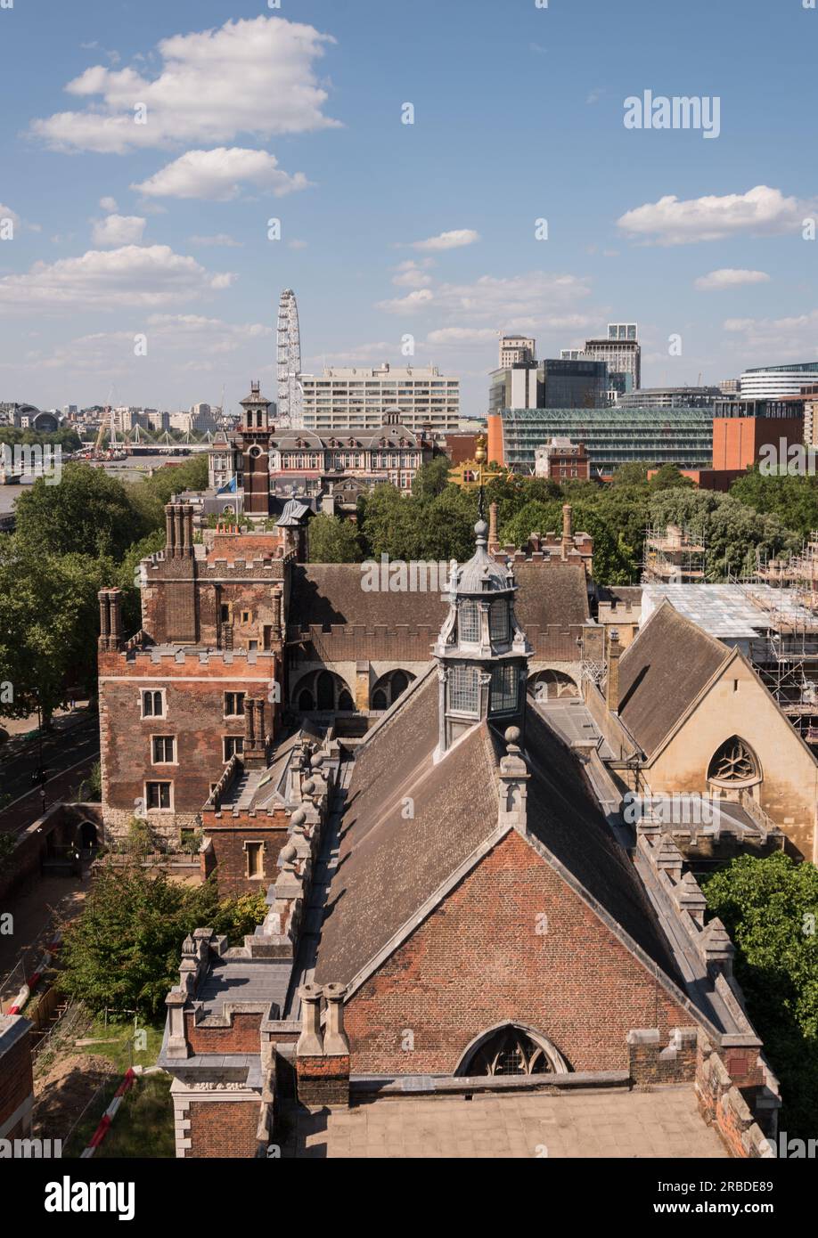 Rooftop view of Lambeth Palace, the official London Residence of The ...