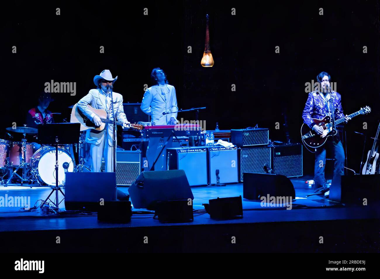 Dwight Yoakam and his band performing live concert at the Capitol ...