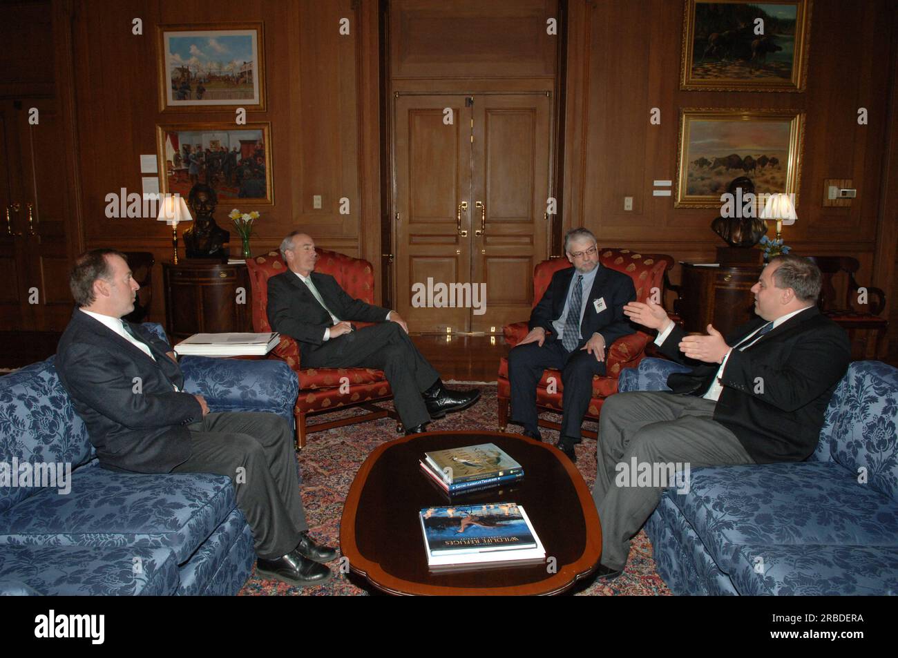 Secretary Dirk Kempthorne, Solicitor David Bernhardt meeting at Main ...