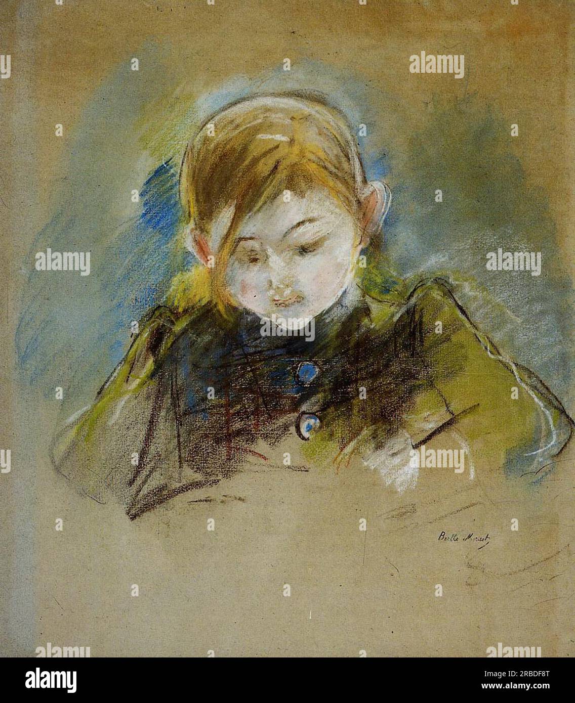 Julie Writing 1884 by Berthe Morisot Stock Photo - Alamy