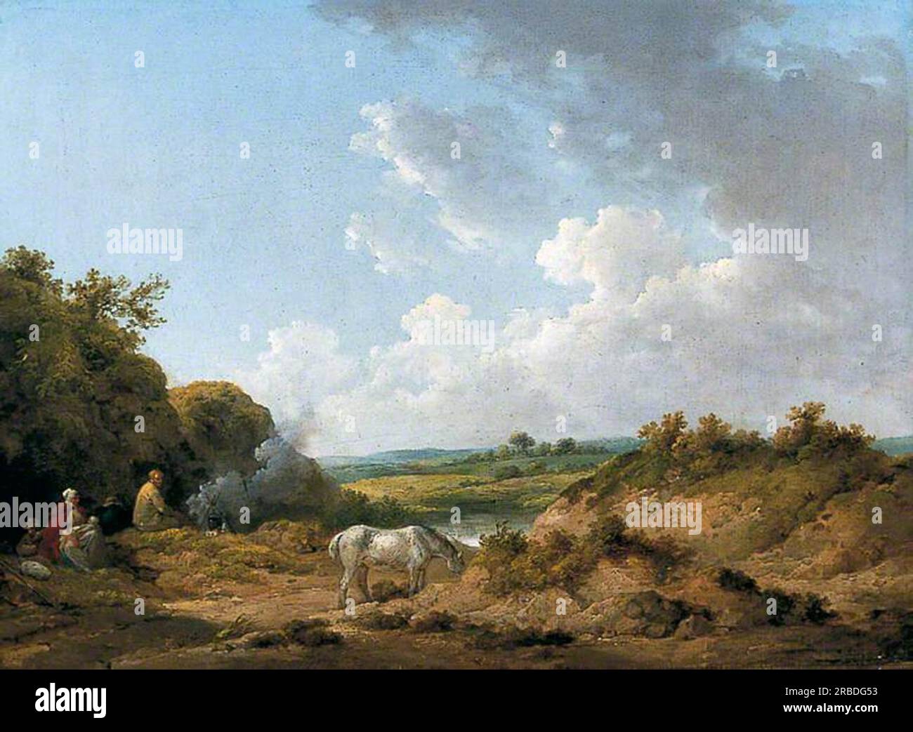 A Gypsy Encampment 1798 by George Morland Stock Photo - Alamy