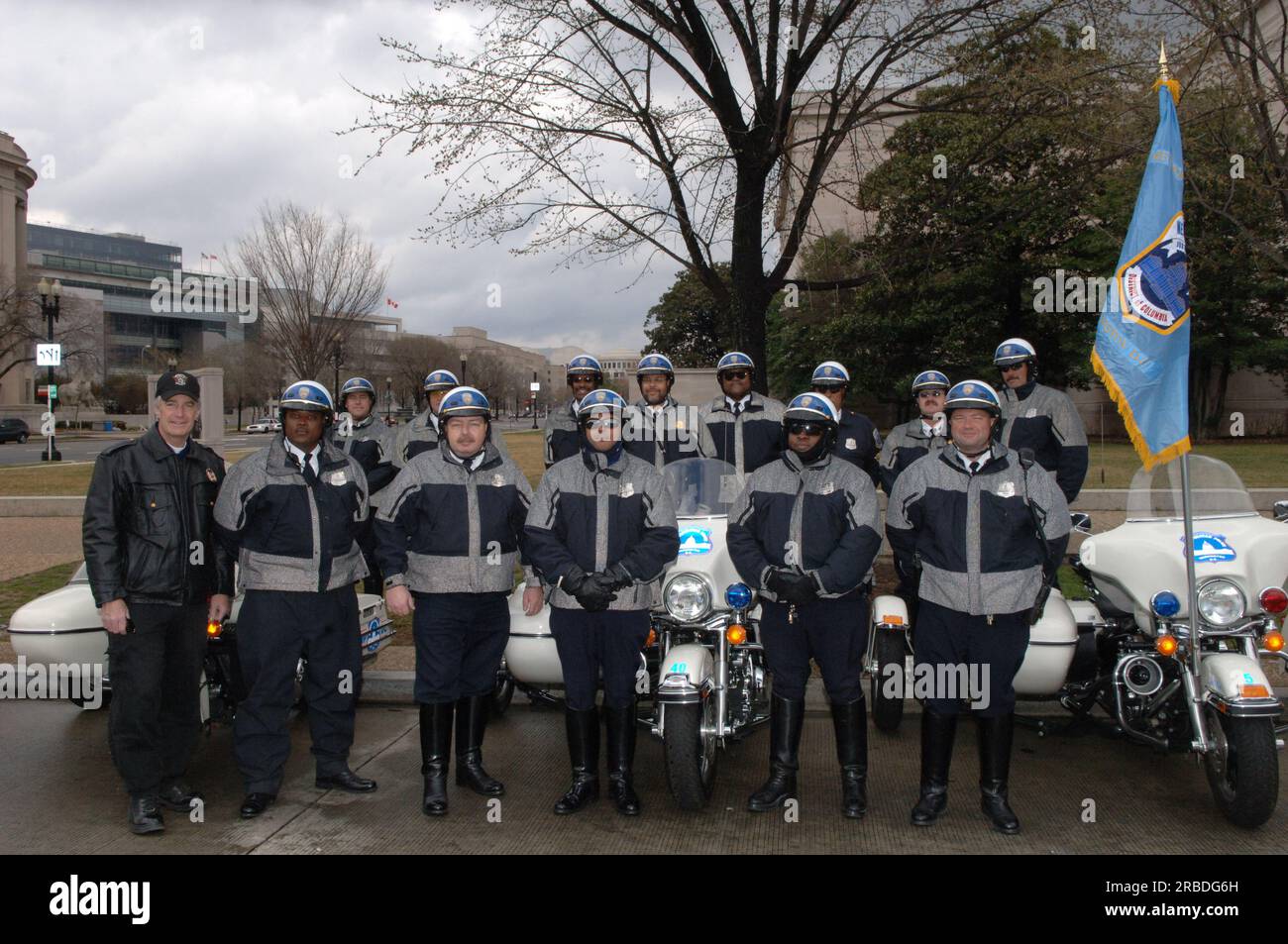 Washington, D.C. Metropolitan Police motorcycle unit, on hand for ...