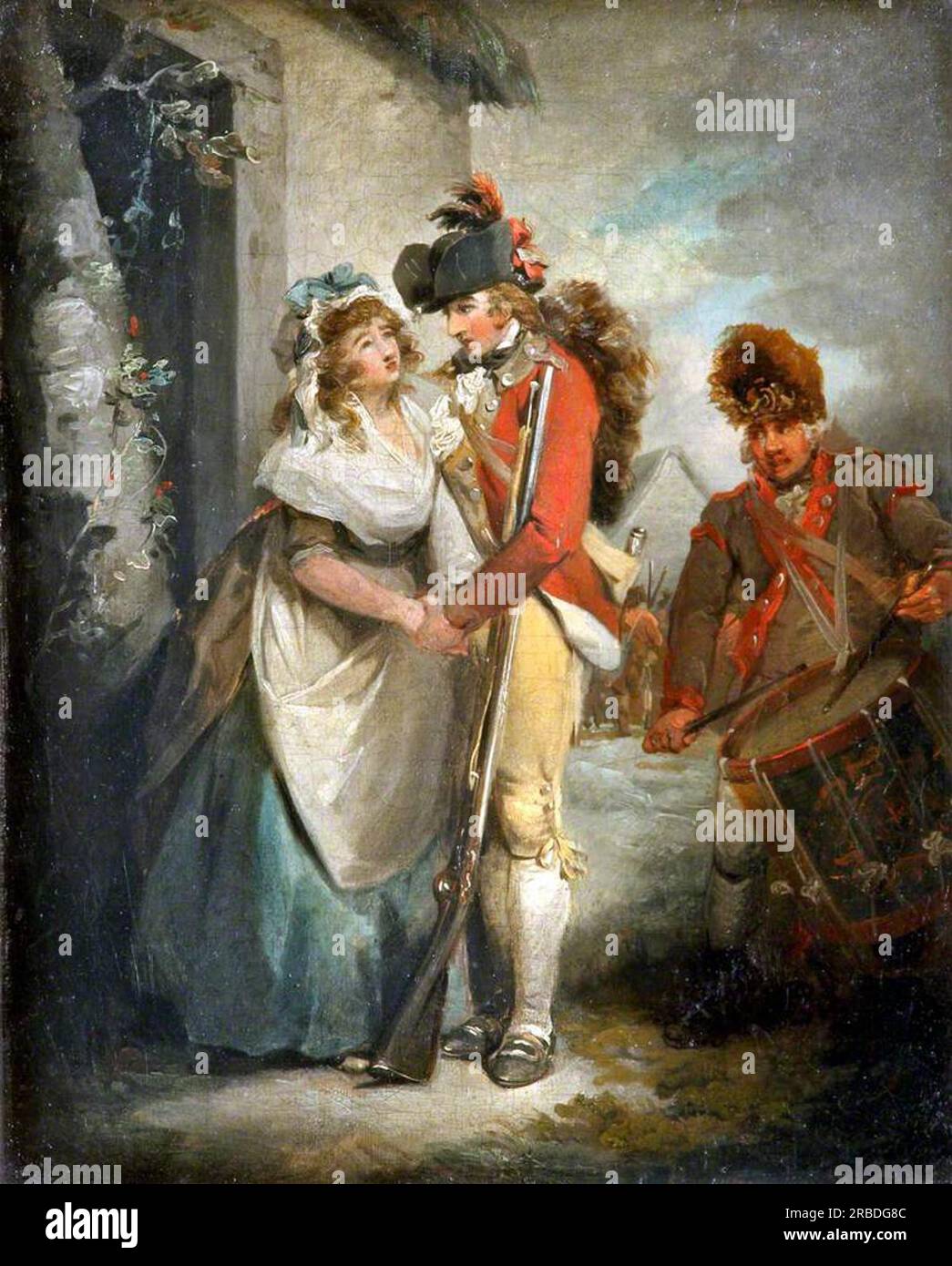 The Soldier's Departure 1791 by George Morland Stock Photo - Alamy