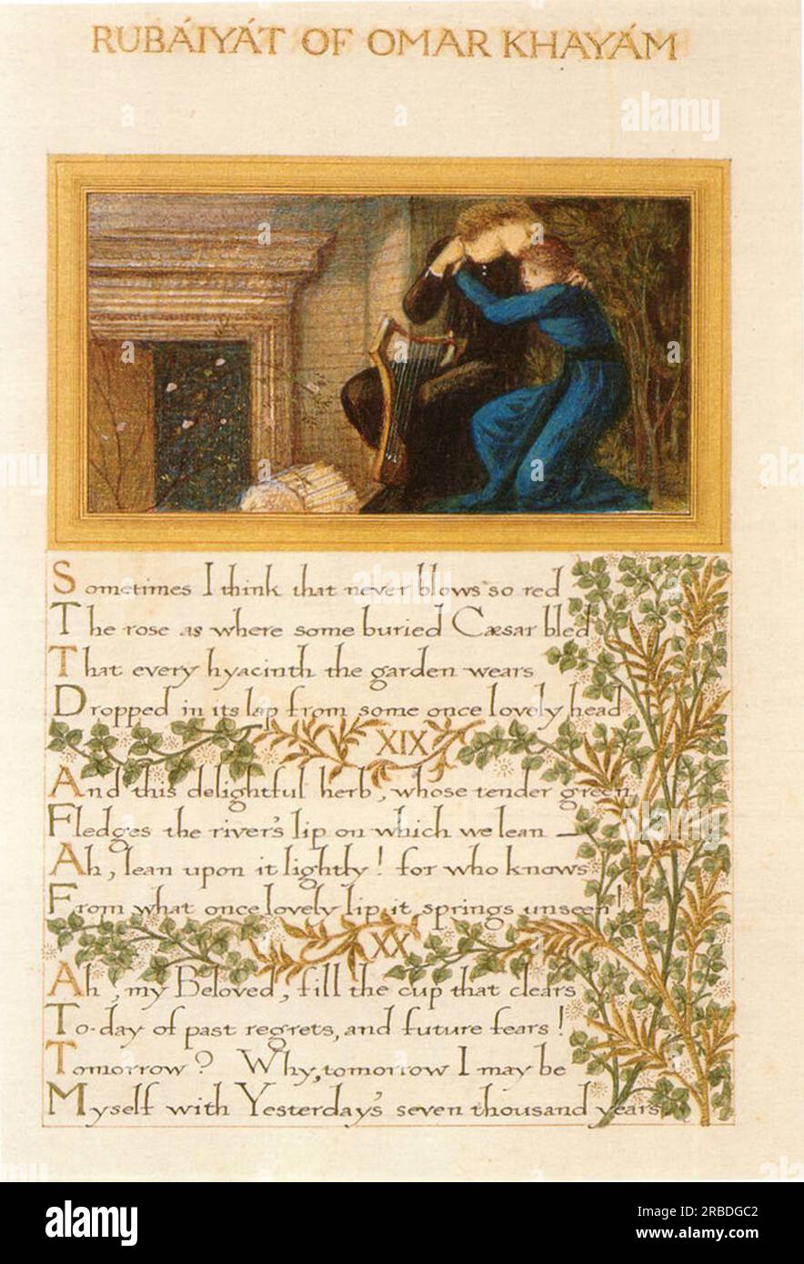 The Rubaiyat of Omar Khayyam, text and decoration by Morris with ...